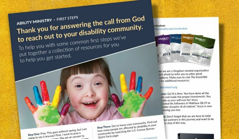 First Steps: Starting Your Disability Outreach – Ability Ministry