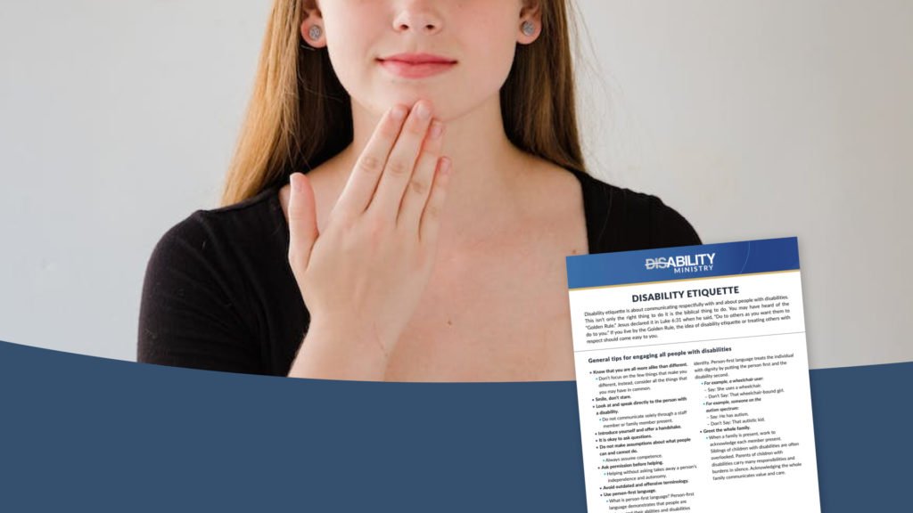 Disability Etiquette | Free PDF Guide – Ability Ministry