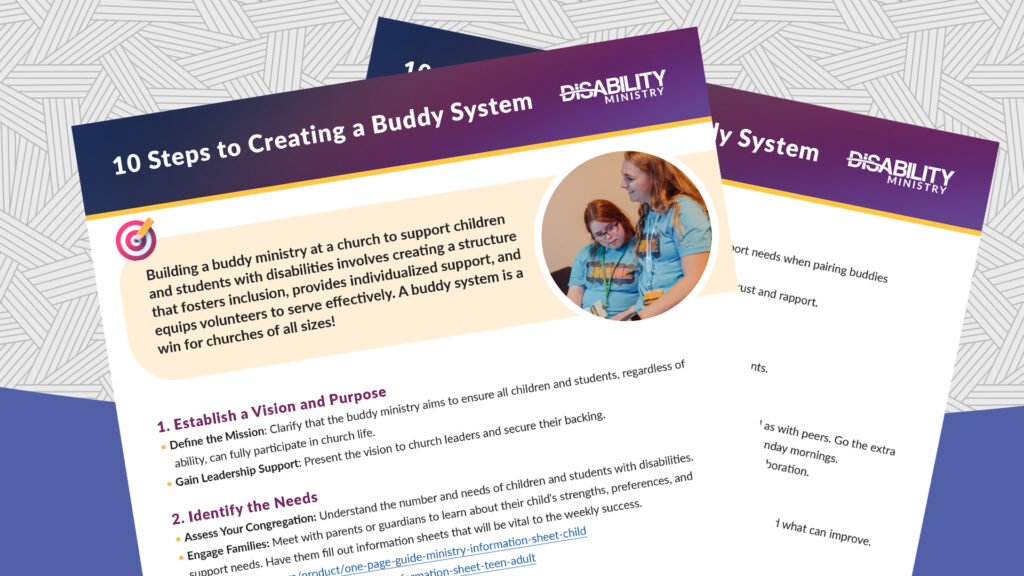 10 Steps to Creating a Buddy System – Ability Ministry